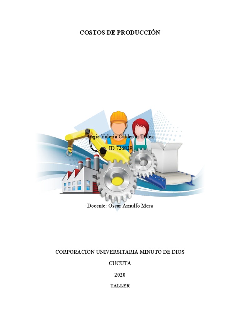 Economia Act 8 - Taller Costos de Producción | PDF | Costo marginal | Costo