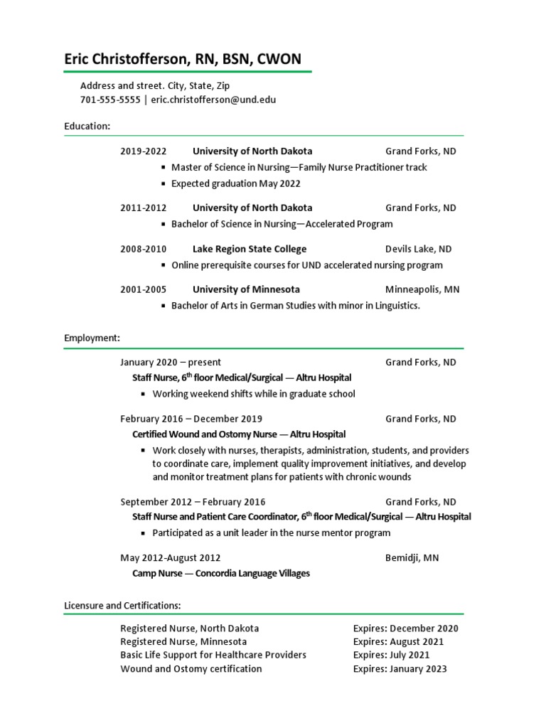 Resume For Eportfolio | PDF