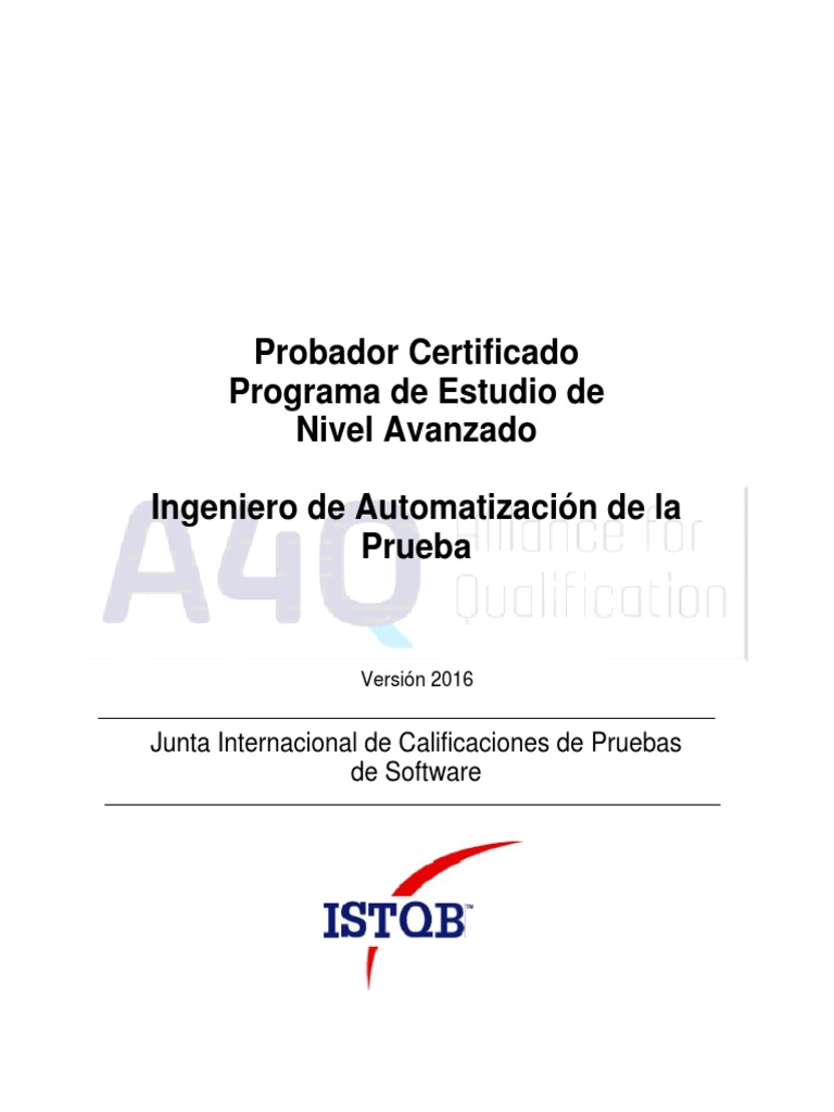 Advanced-Test-Automation-Engineer-Syllabus-GA-2016 ESPAÑOL | PDF ...