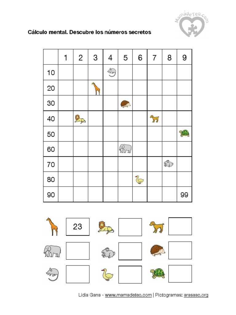 Números Escondidos para Niños | PDF