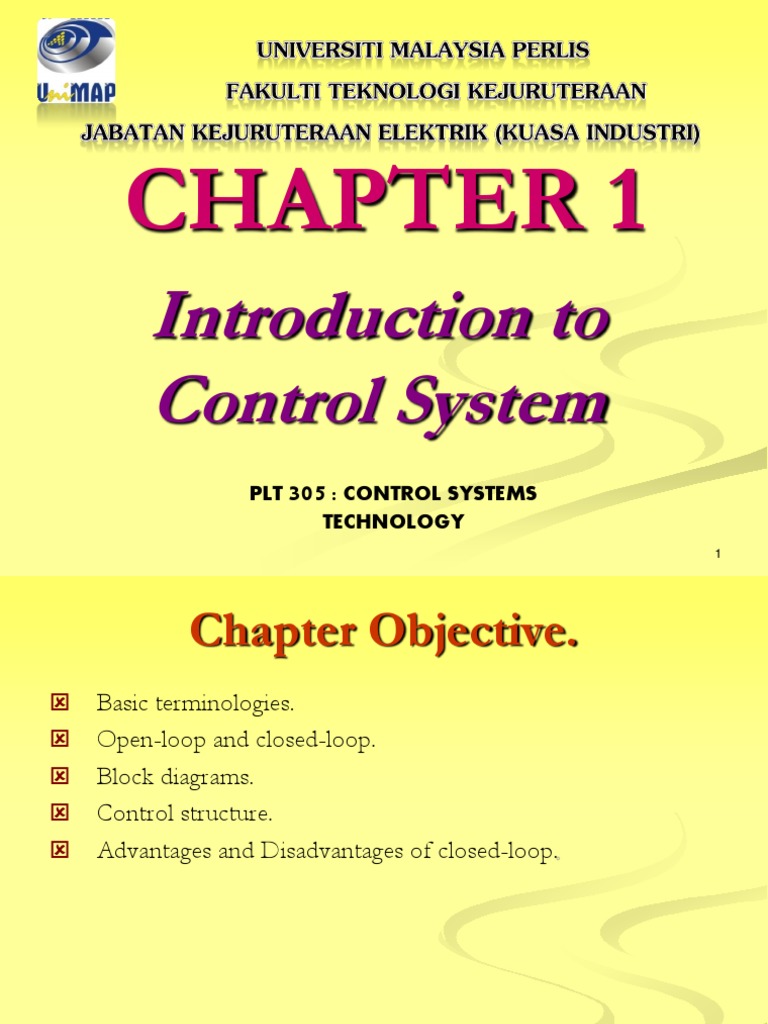 Introduction To Control System PDF | PDF | Control Theory | Control System