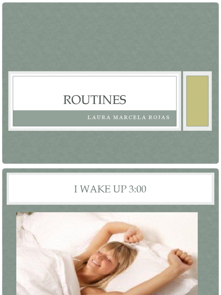 Routines: Laura Marcela Rojas | PDF | Lifestyle