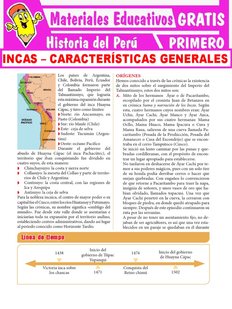 Características Generales de Los Incas | PDF | Imperio Inca | América ...
