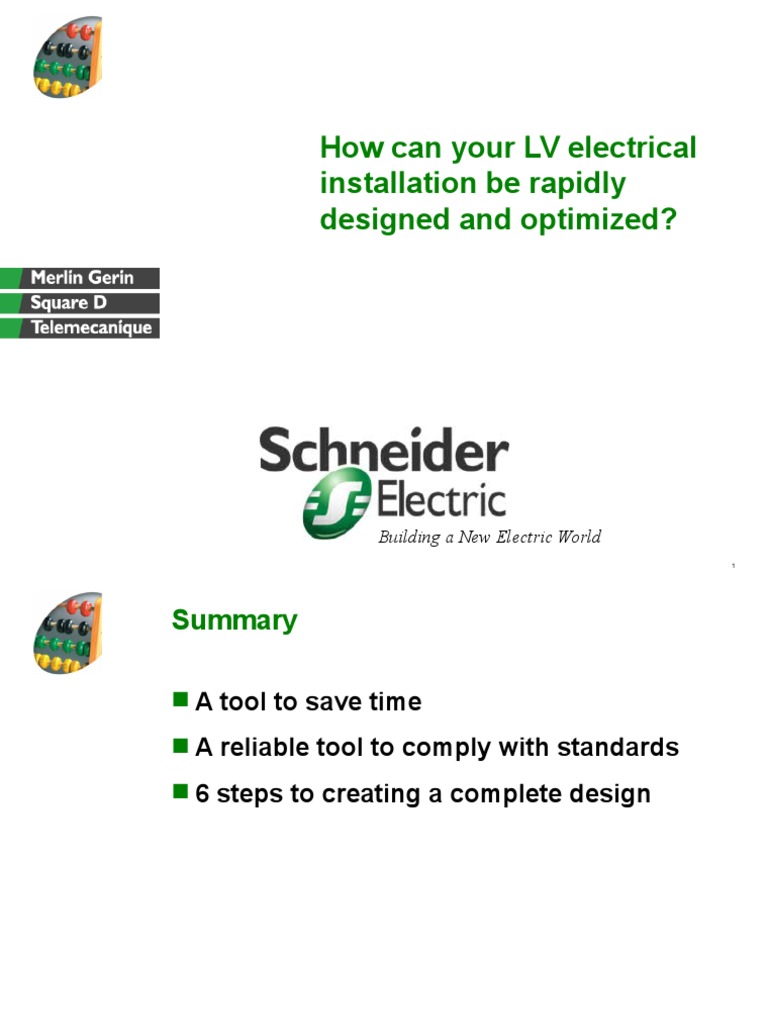 How Can Your LV Electrical Installation Be Rapidly Designed and ...