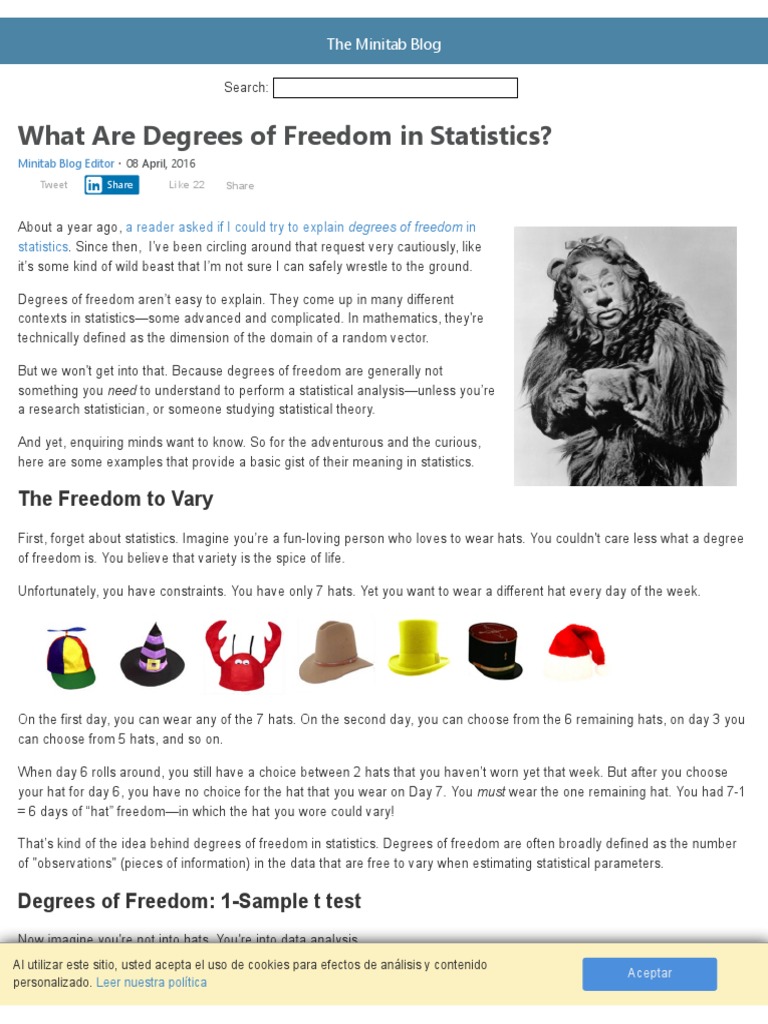 What Are Degrees of Freedom in Statistics | PDF | Degrees Of Freedom ...