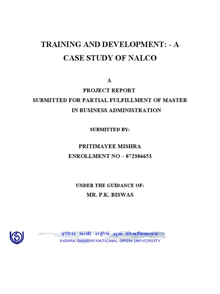 Training and Development: A Case Study of NALCO | PDF | Educational ...