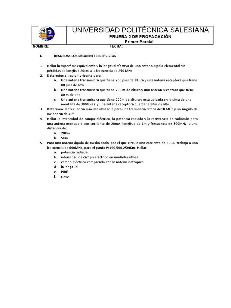 Prueba2 Ejercicios Propa p56 | PDF