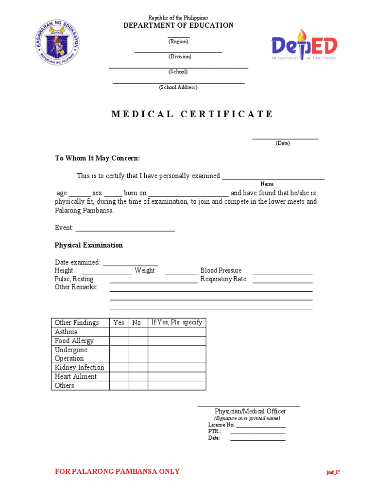 4 - MedicalCertificate | PDF