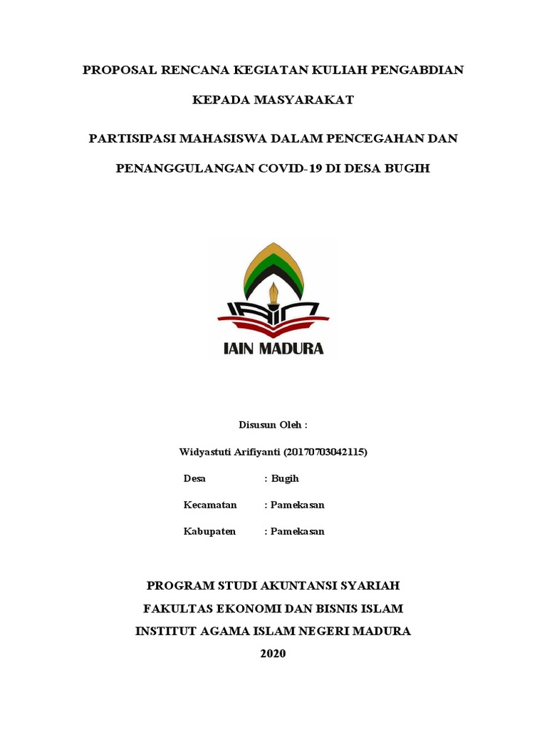 Proposal Rencana KPM | PDF