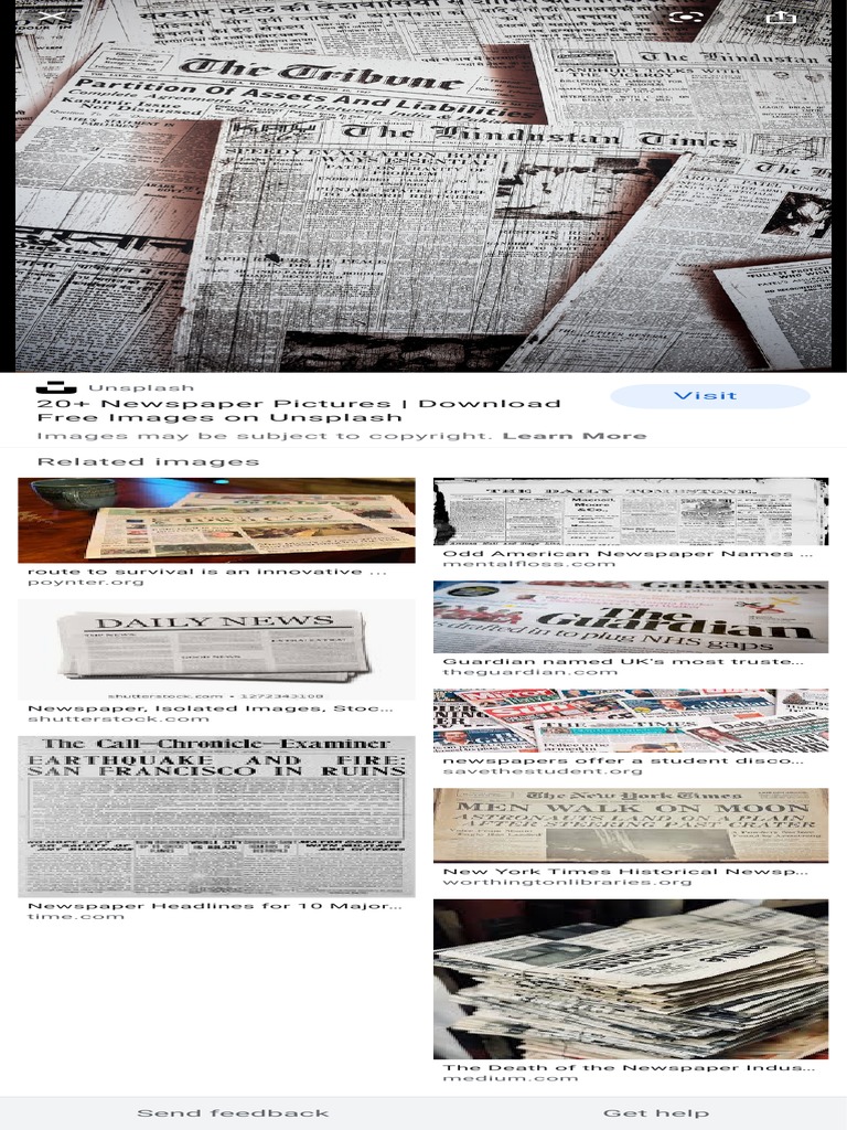 20+ Newspaper Pictures - Download Free Images On Unsplash: Visit | PDF