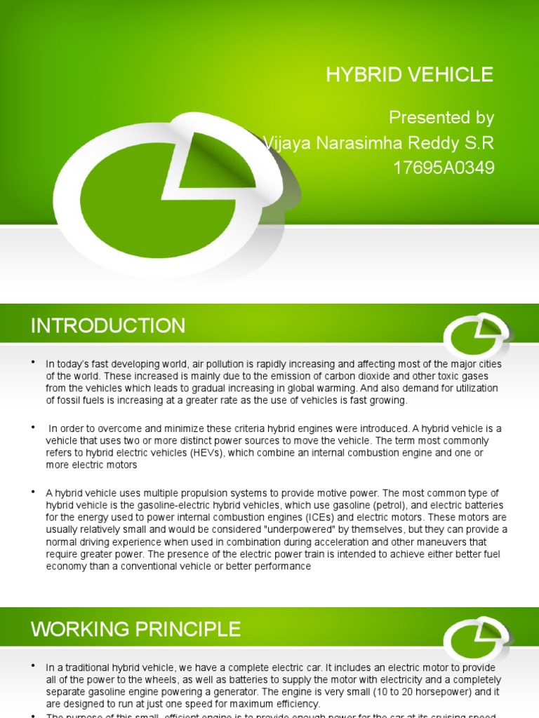 Hybrid Vehicle | PDF | Hybrid Electric Vehicle | Engines