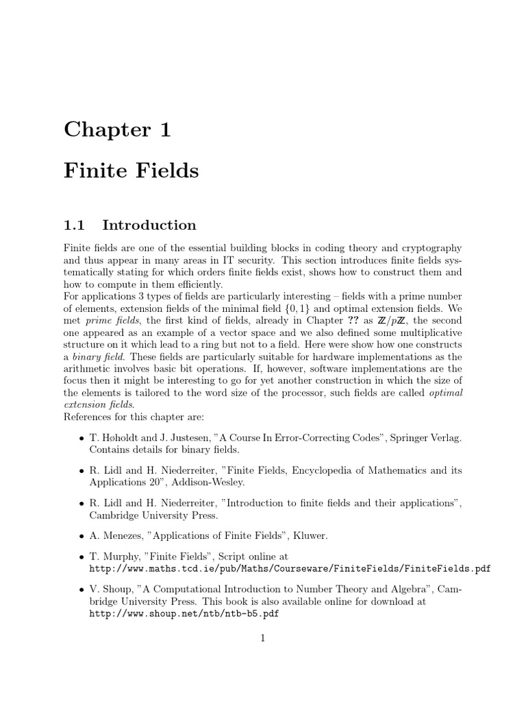 An Introduction to Finite Fields: Properties, Constructions and ...