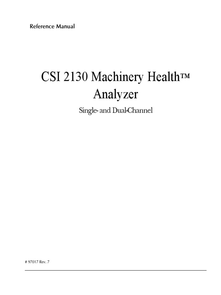 Manual 2130 CSI PDF | PDF | Electronics | Computing