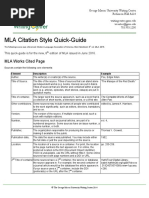 Mla Citation Guide | PDF | Earth | Citation