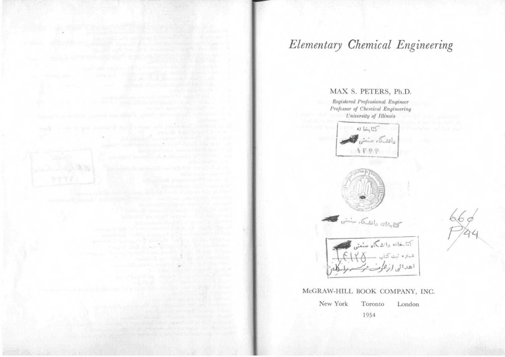 Elementary Chemical Engineering | PDF | Technology & Engineering
