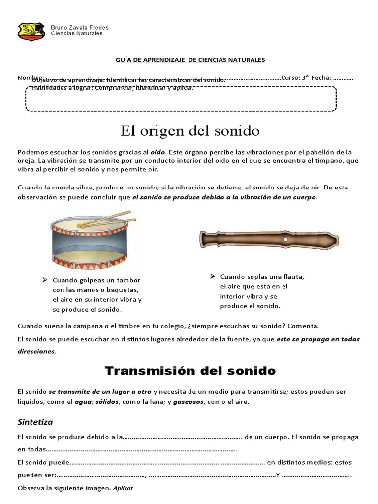 Origen y Propagación del Sonido | PDF | Acústica | Sonido