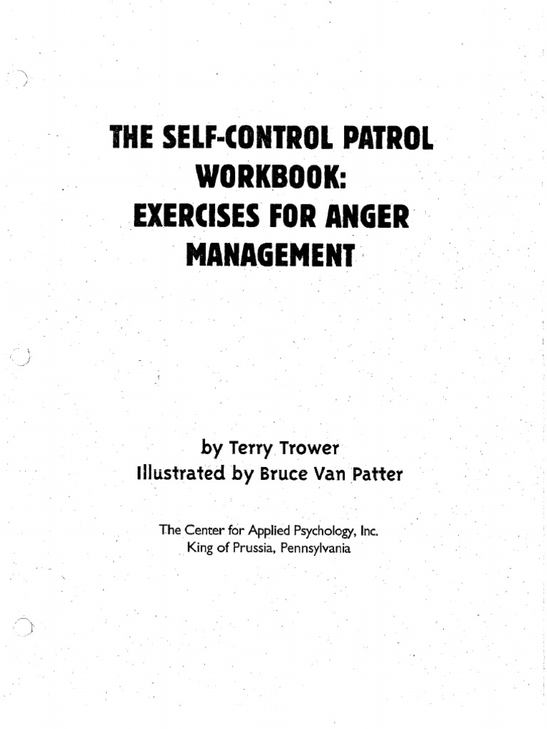 Self-Control Patrol Workbook | PDF