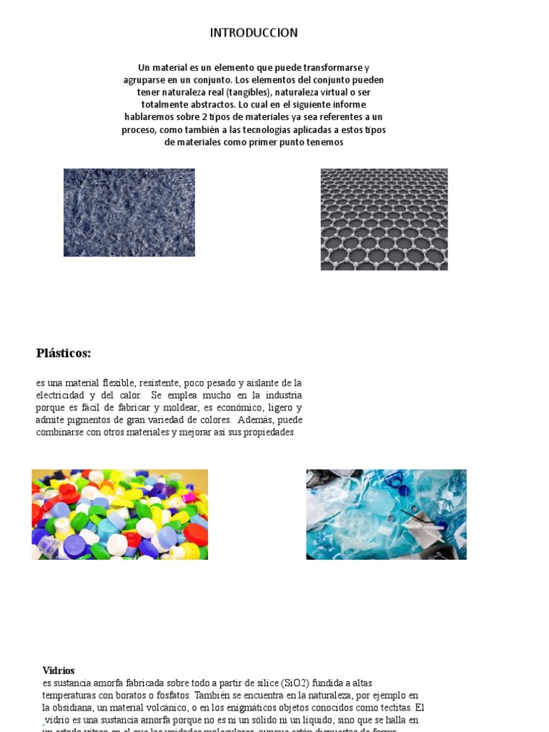 PLASTICOS | PDF | El plastico | Sólido amorfo