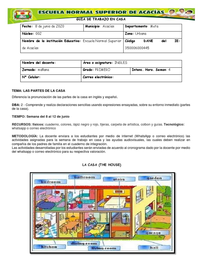 Partes de La Casa | PDF