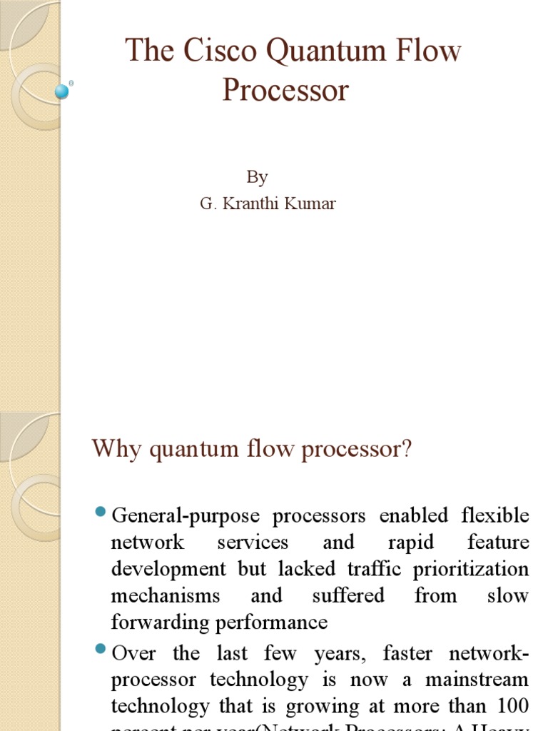 The Cisco Quantum Flow Auto Saved) | PDF | Central Processing Unit ...