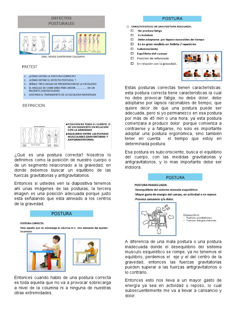 Defectos Posturales | PDF | Escoliosis | Pie