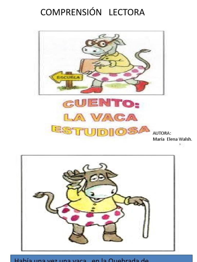 Ppt. La Vaca Estudiosa | PDF