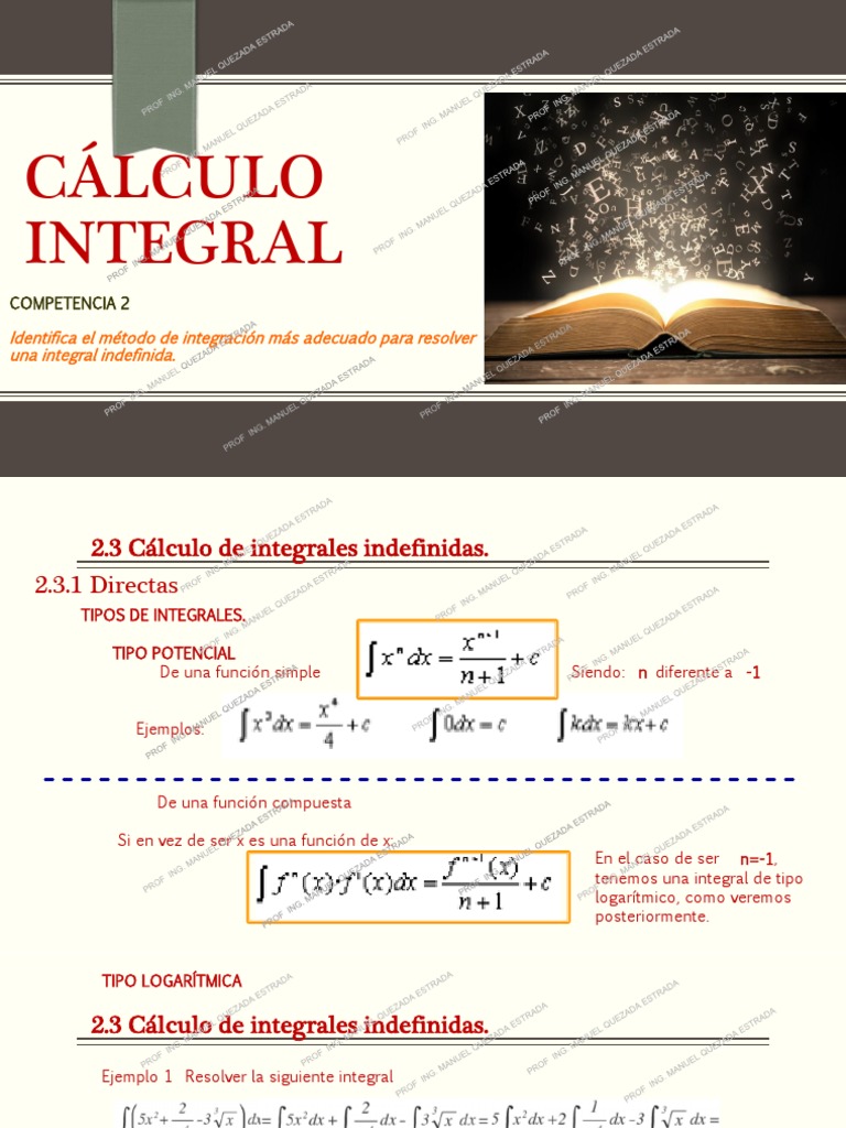 Calculo Integral C3 - 2.3.1 | PDF | Integral | Logaritmo