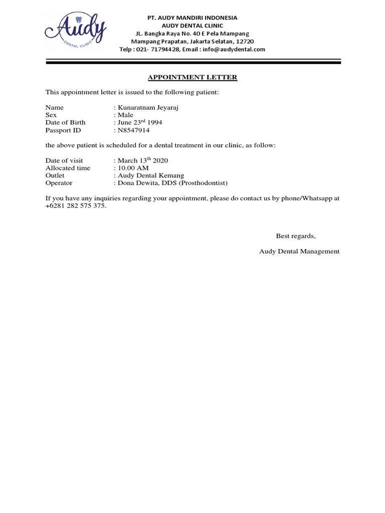Appointment Letter PDF | PDF