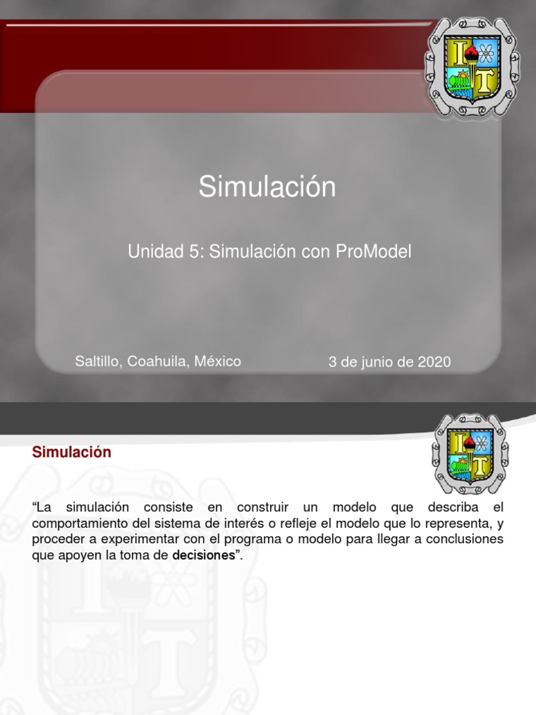Unidad 5 - Simulación Con ProModel PDF | Descargar gratis PDF ...