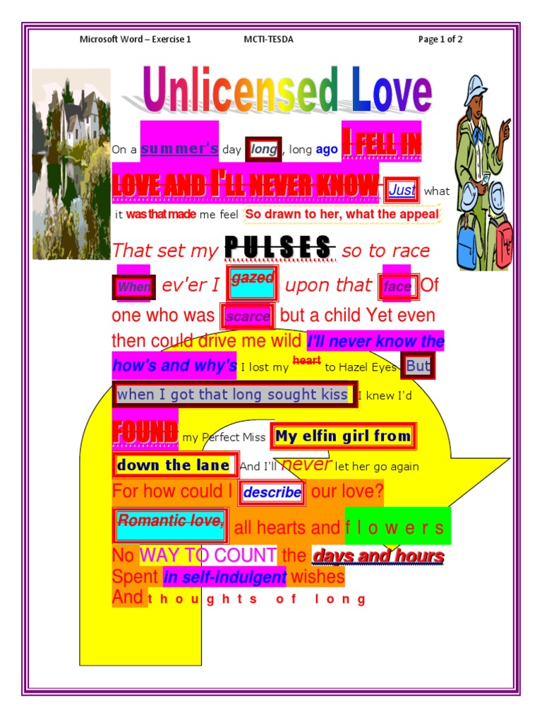Romantic Love Poem Analysis | PDF | Self-Improvement | Poetry