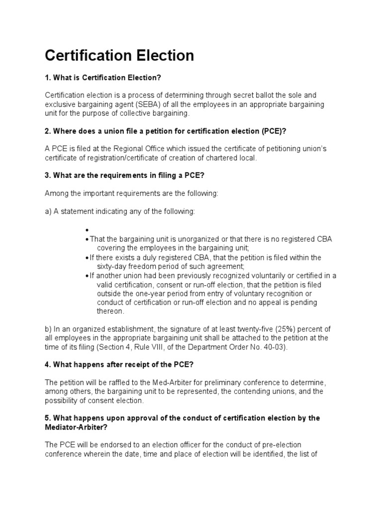 Frequently Asked Questions in Labor Law | PDF | Collective Bargaining ...