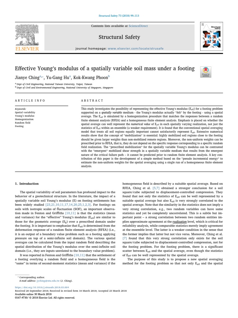 Structural Safety: Jianye Ching, Yu-Gang Hu, Kok-Kwang Phoon | PDF ...