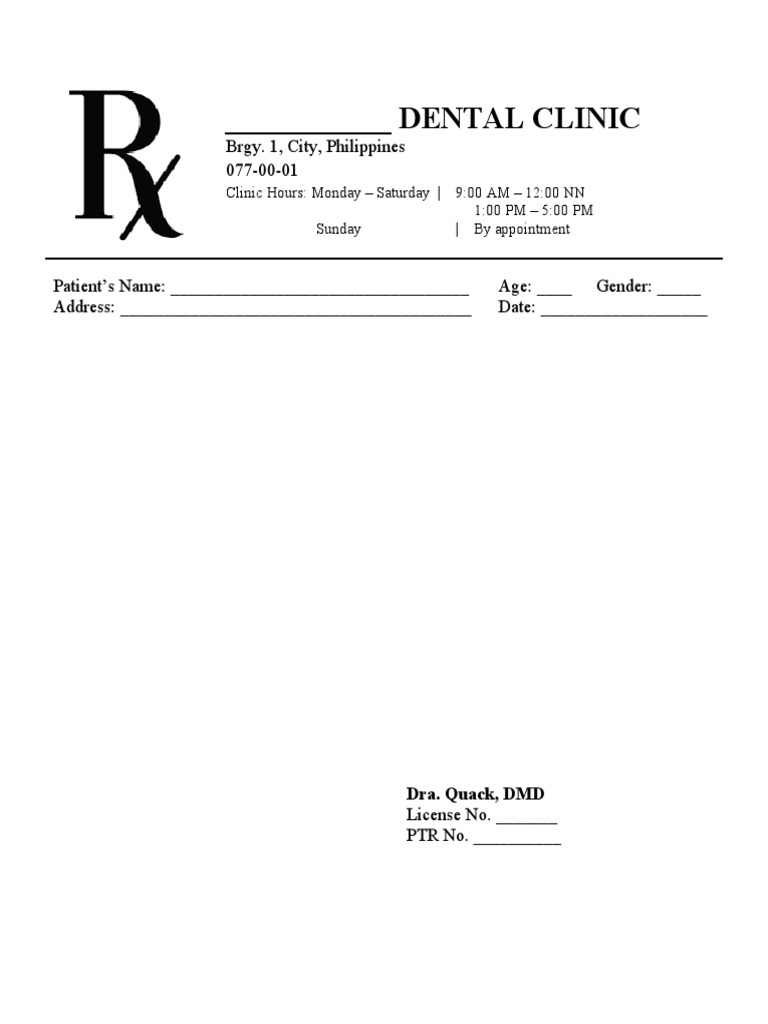 Prescription Pad | PDF