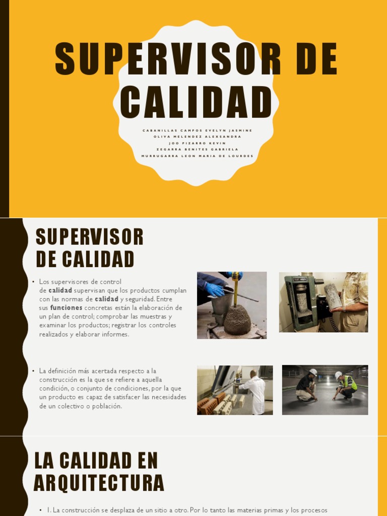 Supervisión de Calidad en Construcción | PDF | Iso 9000 | Calidad ...