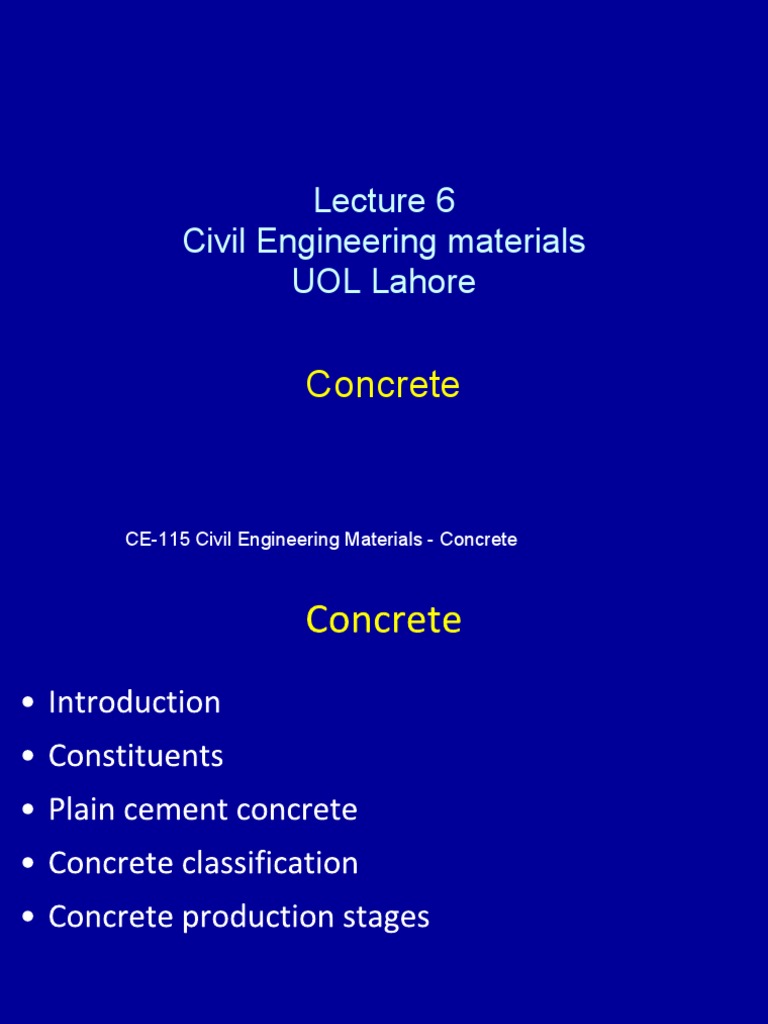 Concrete | PDF | Concrete | Materials