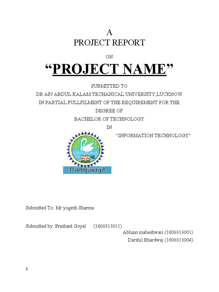 SAMPLE COPY OF PROJECT-pages-1-6 | PDF | Academic Degree | Academia