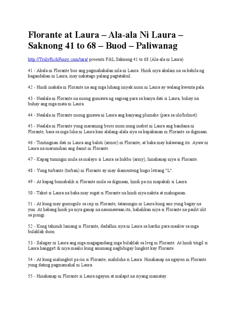 Florante at Laura | PDF