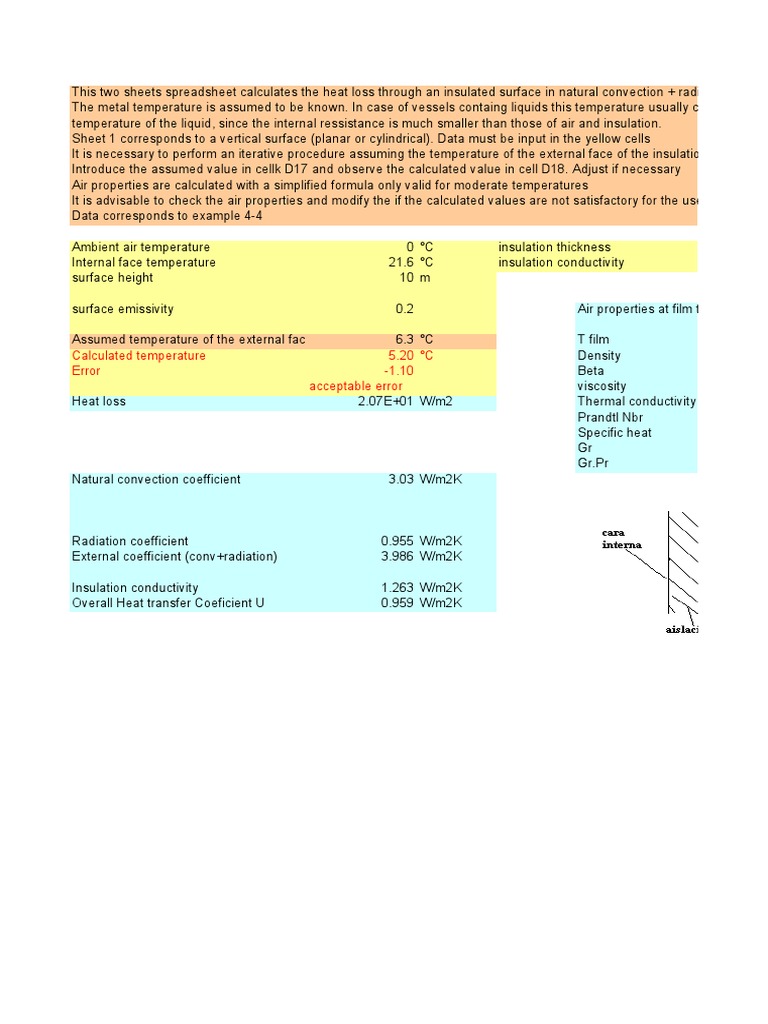 Heat Loss Example 4 4 | PDF | Thermal Insulation | Heat Transfer