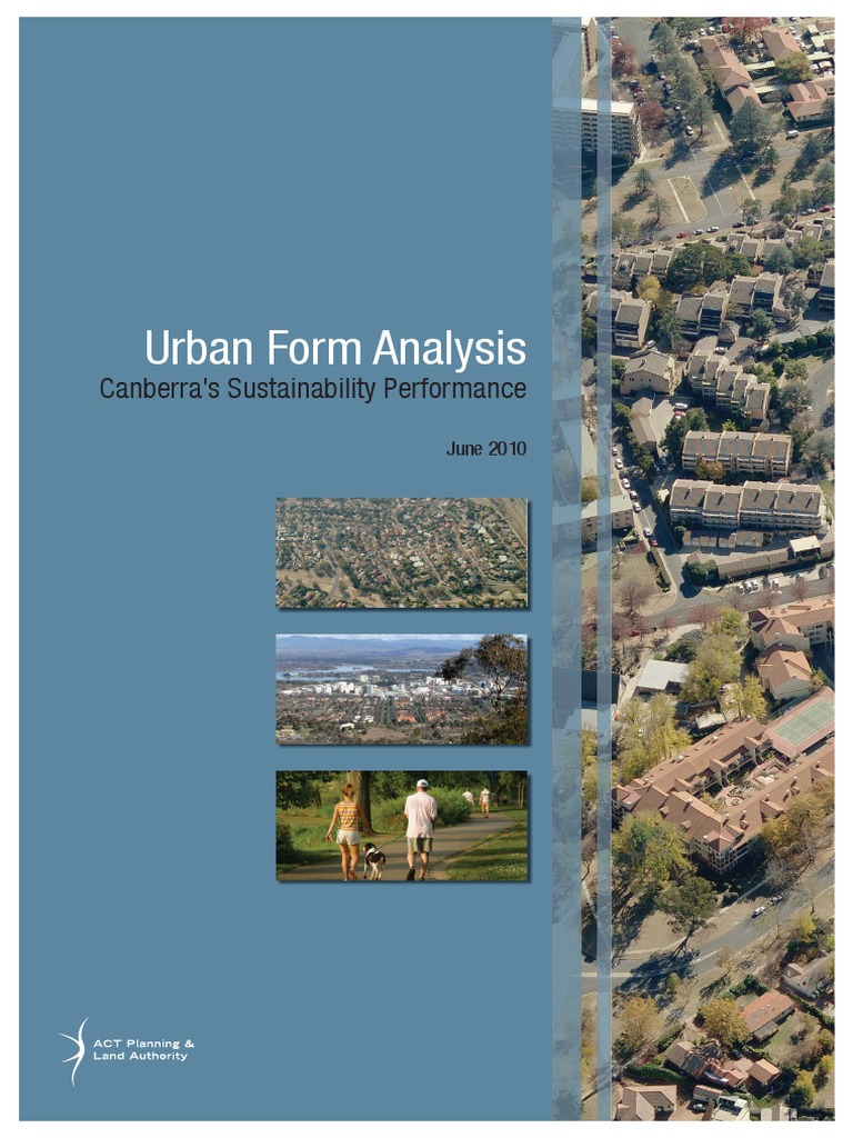 Urban Form Analysis: Canberra's Sustainability Performance | PDF ...