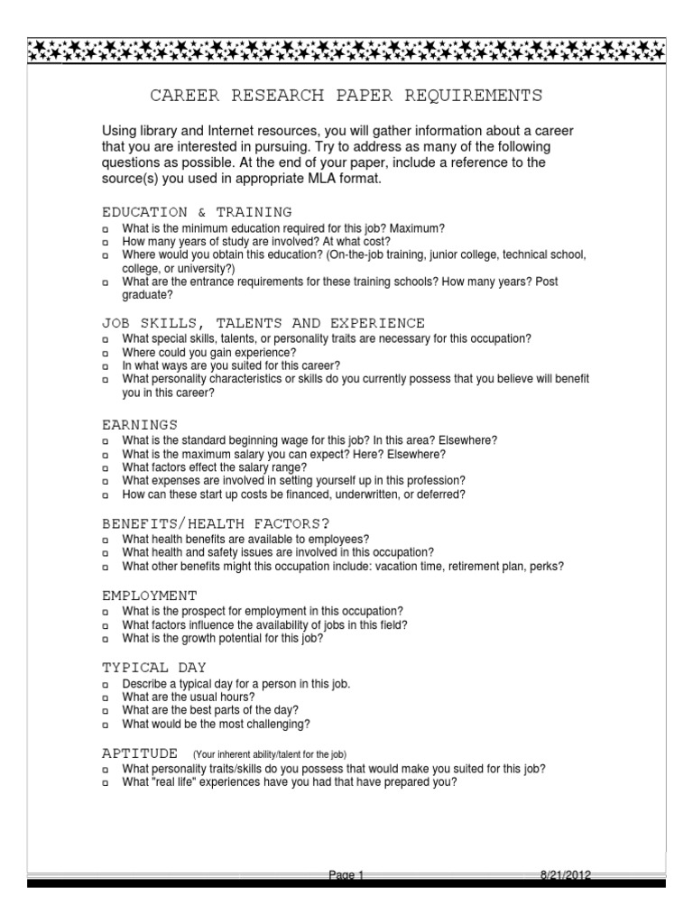 Career Notes Research Paper | PDF | Employment | Sophocles