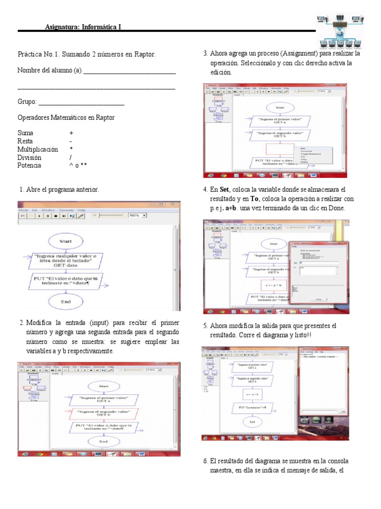 Practicas de Raptor | PDF | Informática | Informática y tecnología de ...