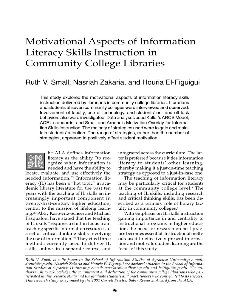 Information PDF | PDF | Information Literacy | Motivation