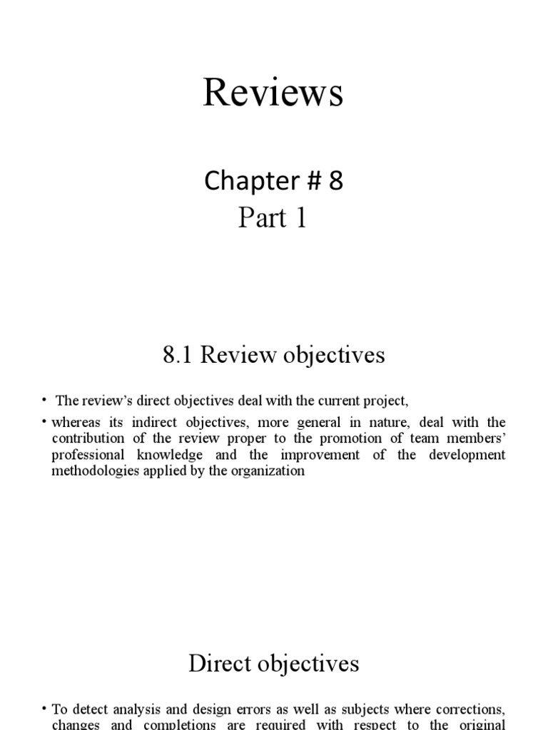 ch-8 Part 1 | PDF | Specification (Technical Standard) | Software Development