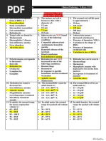 HEMATOLOGY Multiple Choice Questions and Answers | PDF | Anemia | Red ...