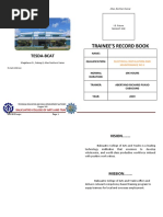 Trainees Record Book Sample | PDF | Behavior Modification | Learning