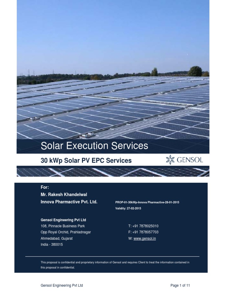 Solar Execution Services | PDF | Solar Power | Photovoltaics