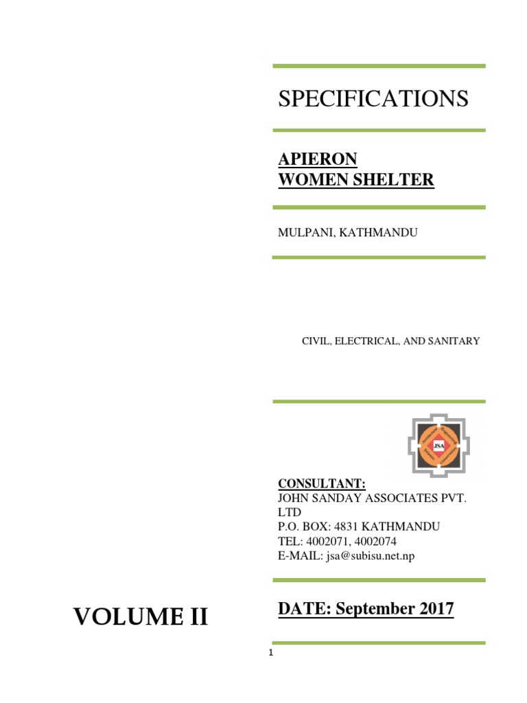 Technical Specification | PDF | Construction Aggregate | Concrete