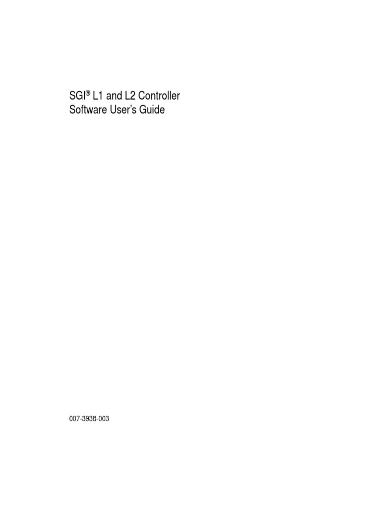 SGI L1 and L2 Controller Software User's Guide | PDF | Command Line ...