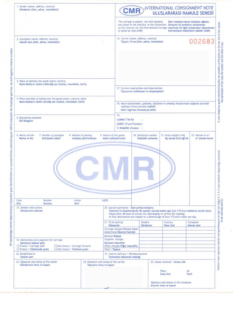 CMR Sample Template | PDF