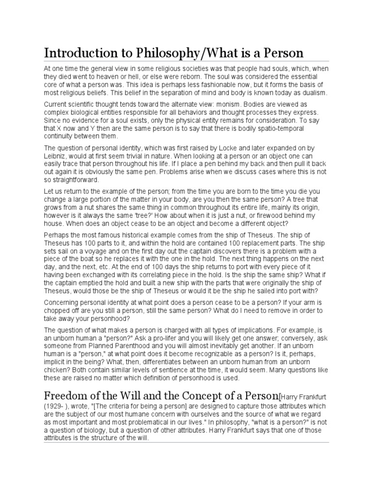 Introduction To Philosophy | PDF | Free Will | Determinism